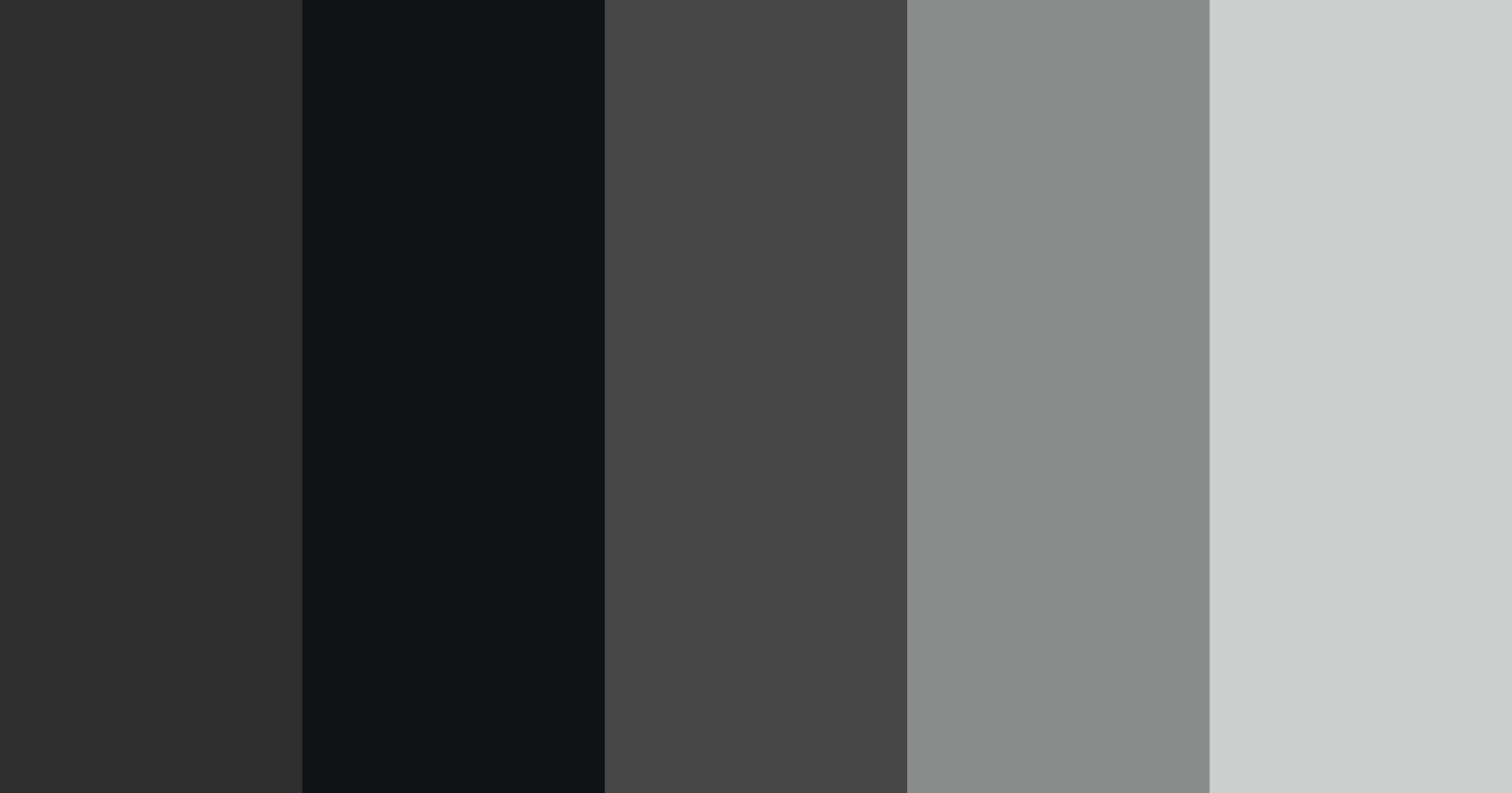 Color Palette generated based on #2F2F2F, #101113, #474747, #8B8C8C ...