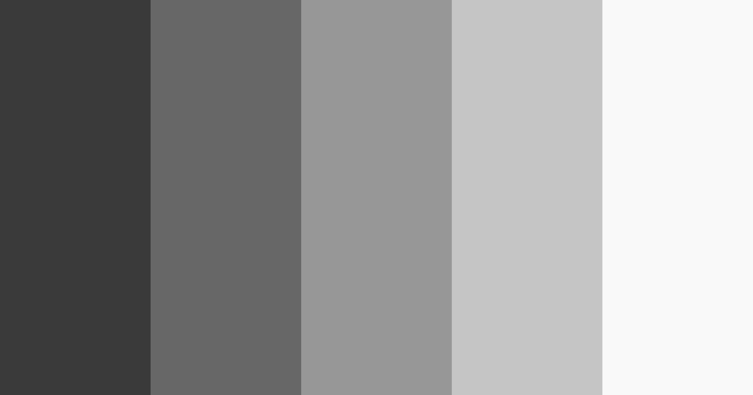 Color Palette generated based on #3A3A3A, #676767, #979797, #C5C5C5 ...