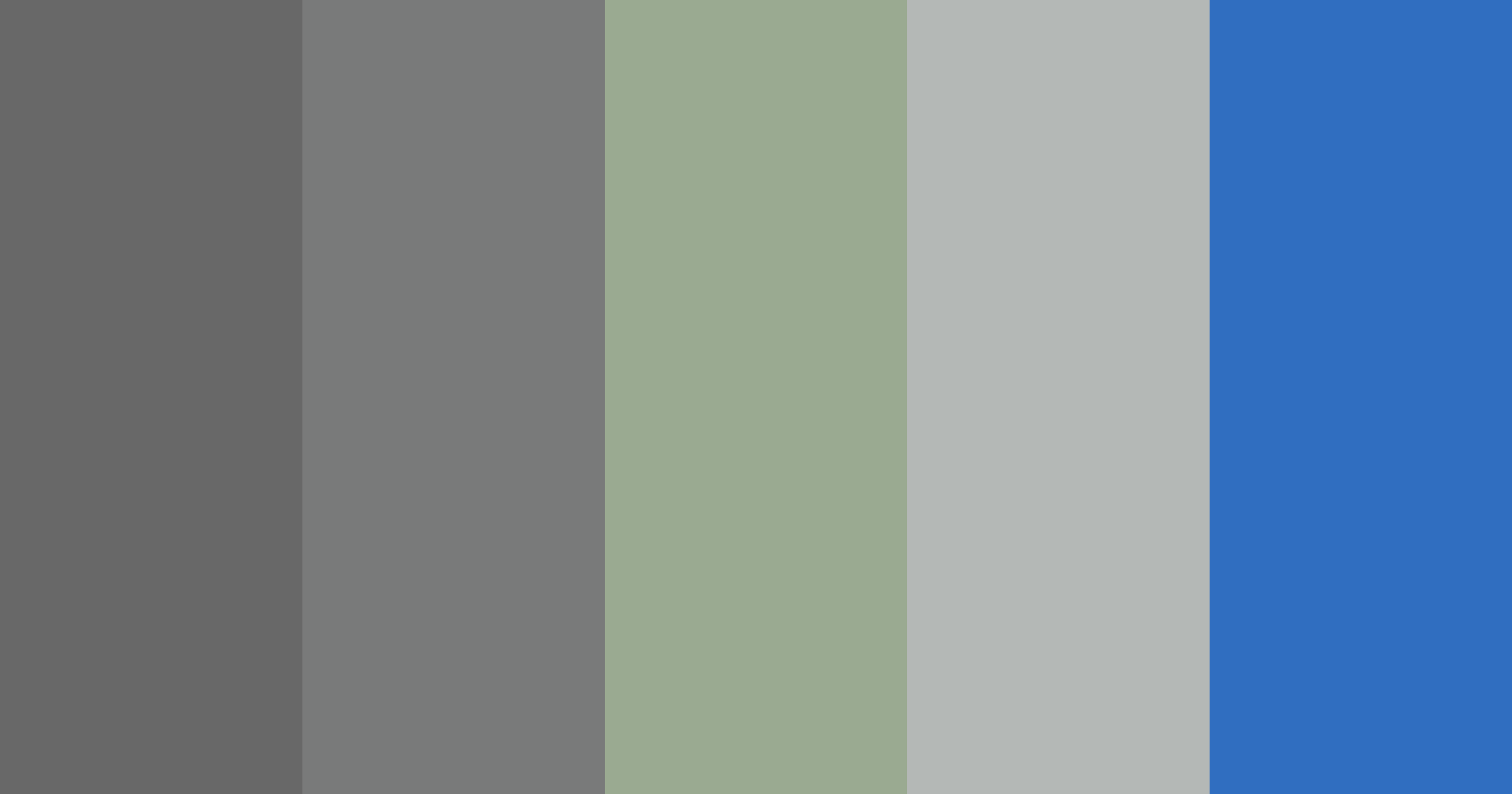 Color Palette generated based on #686868, #797A7A, #9AAA91, #B4B8B6 ...