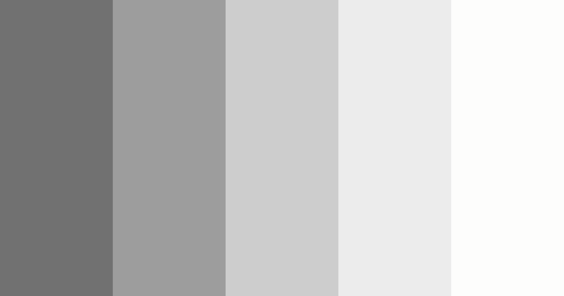 Color Palette generated based on #717171, #9D9D9D, #CDCDCD, #ECECEC ...