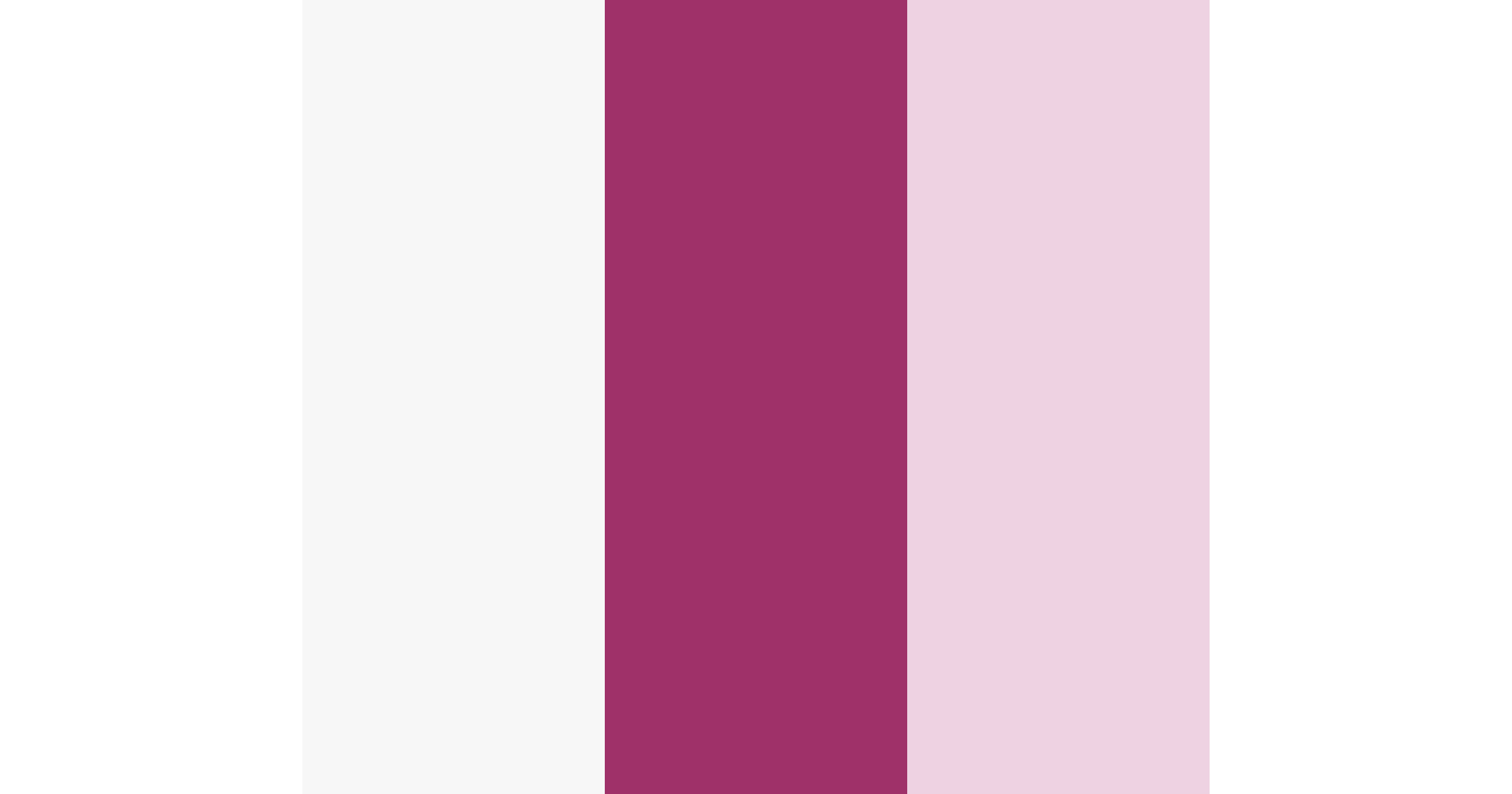 Color Palette generated based on #FFFFFF, #F7F7F7, #9F3169, #EED2E2 ...